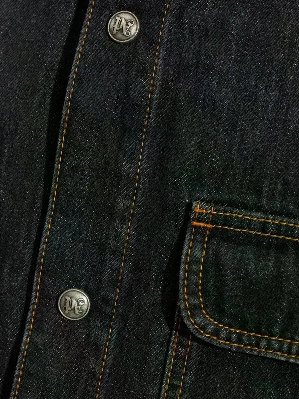 Palm Angels Logo-print Denim Shirt