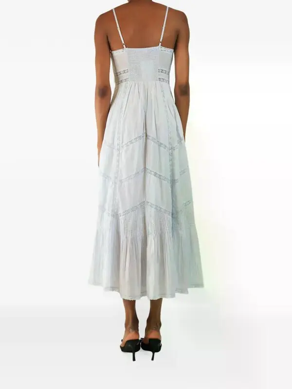 LoveShackFancy Lace-trim Cotton Midi Dress