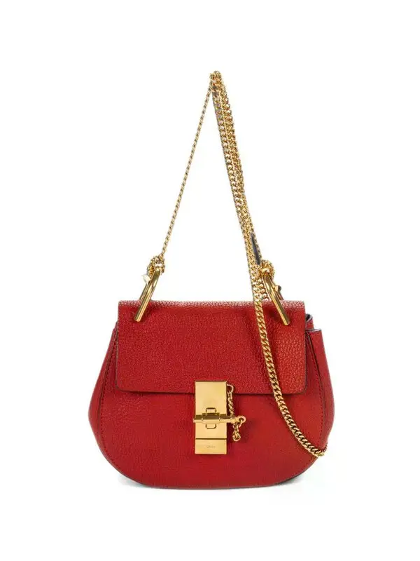 Chloé Mini Drew Shoulder Bag - Red