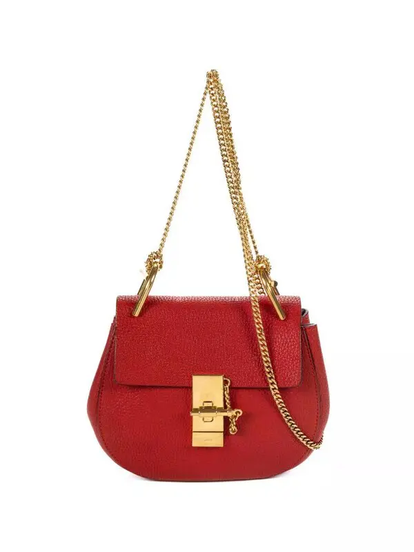 Chloé Mini Drew Shoulder Bag - Red