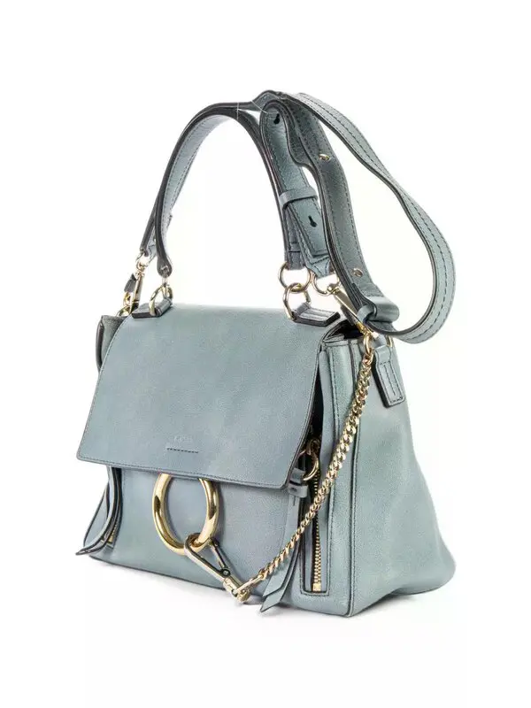 Chloé Small Faye Day Leather Shoulder Bag - Blue