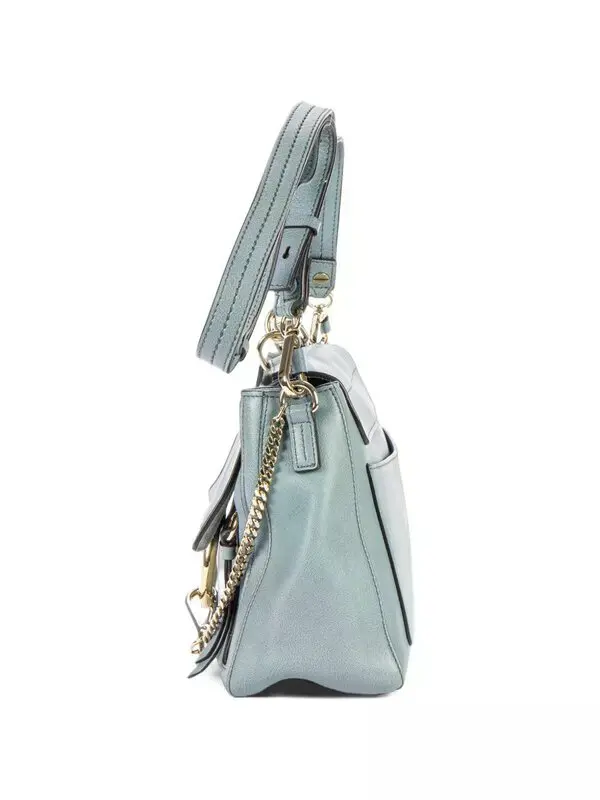 Chloé Small Faye Day Leather Shoulder Bag - Blue