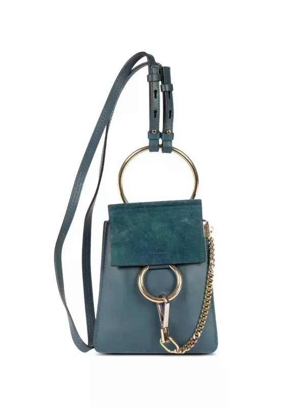 Chloé Small Faye Bracelet Shoulder Bag - Blue