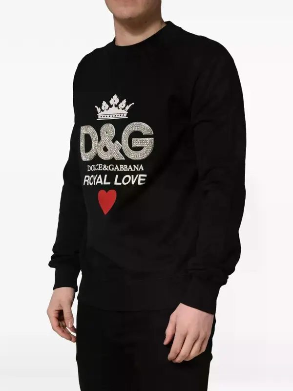 Dolce & Gabbana Royal Love Embellished Sweater