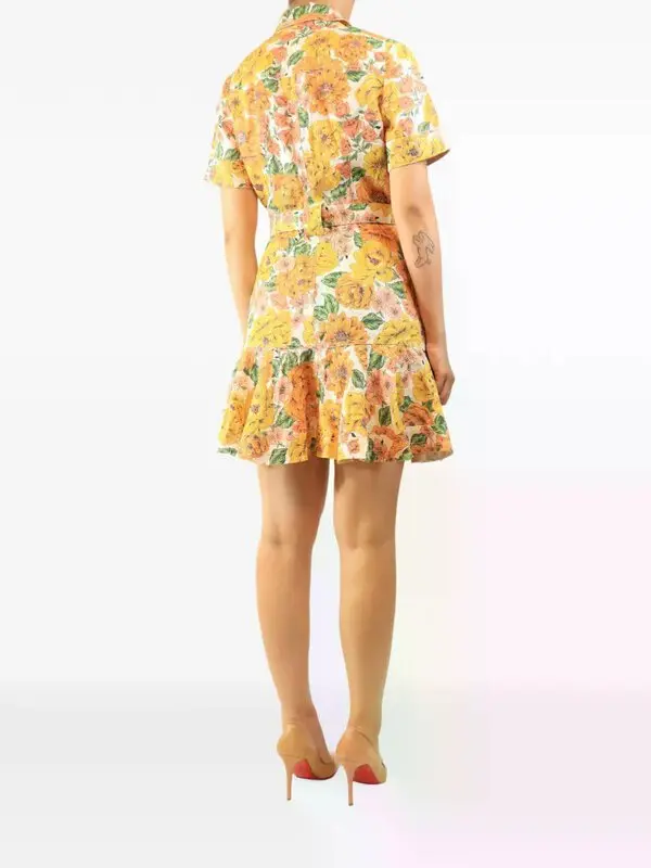 Zimmermann Floral-print Belted Dress