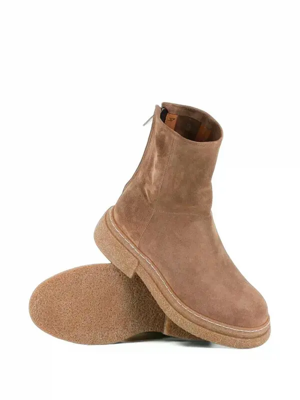 ALBERTO FASCIANI Gill Suede Rear-zip Ankle Boots