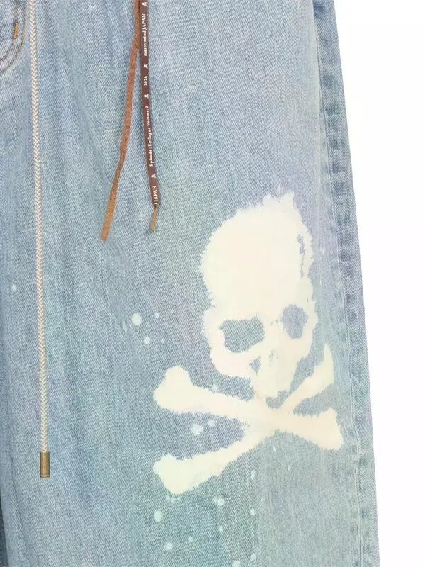 MASTERMIND WORLD Skull-print Drawstring Jeans