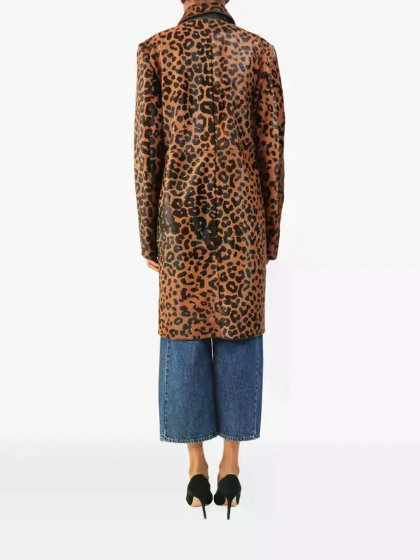 TOTEME Leopard-print Calf Hair Coat