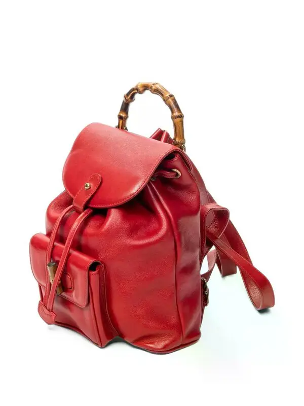 Gucci Mini Bamboo Leather Backpack