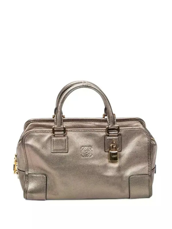 Loewe Amazona 28 Grained Calf Leather Shoulder Bag - Brown