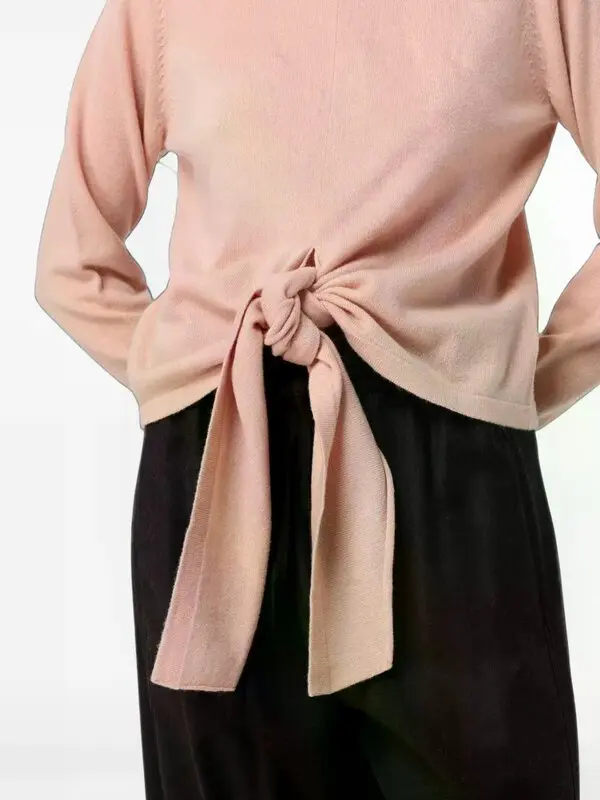 TELA Knot-detail Sweater - Pink