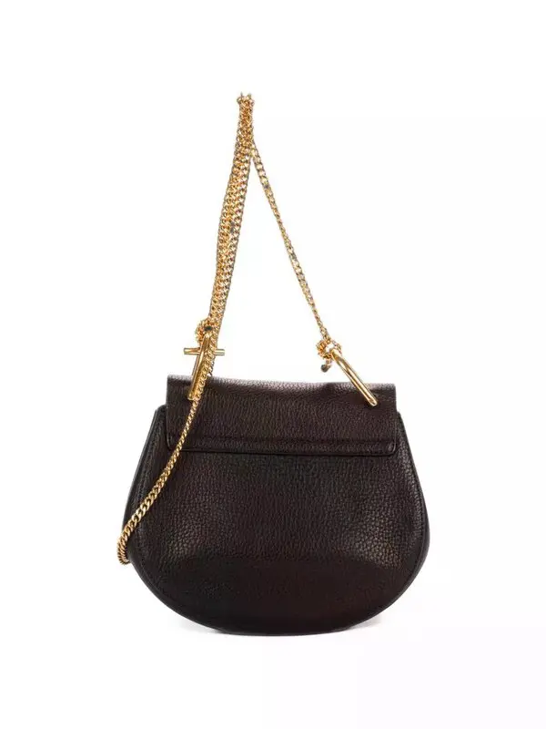 Chloé Mini Drew Grained Shoulder Bag - Black