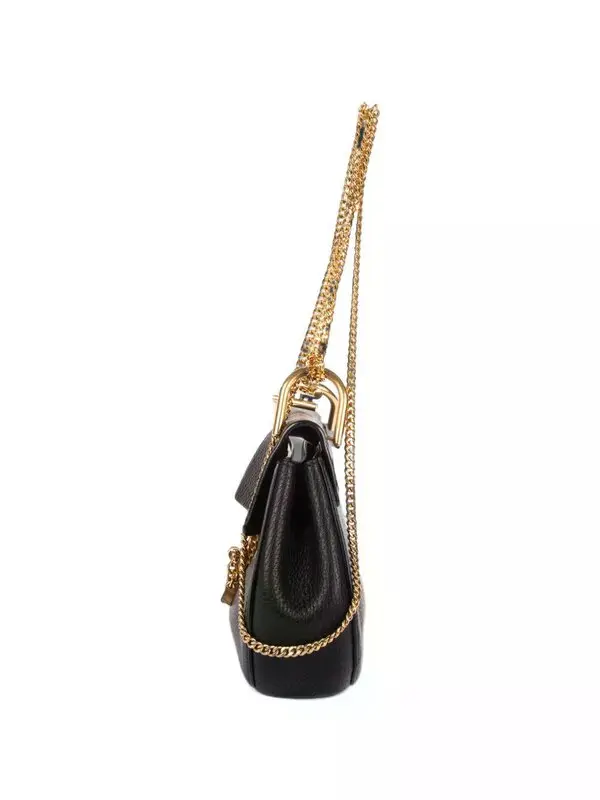 Chloé Mini Drew Grained Shoulder Bag - Black