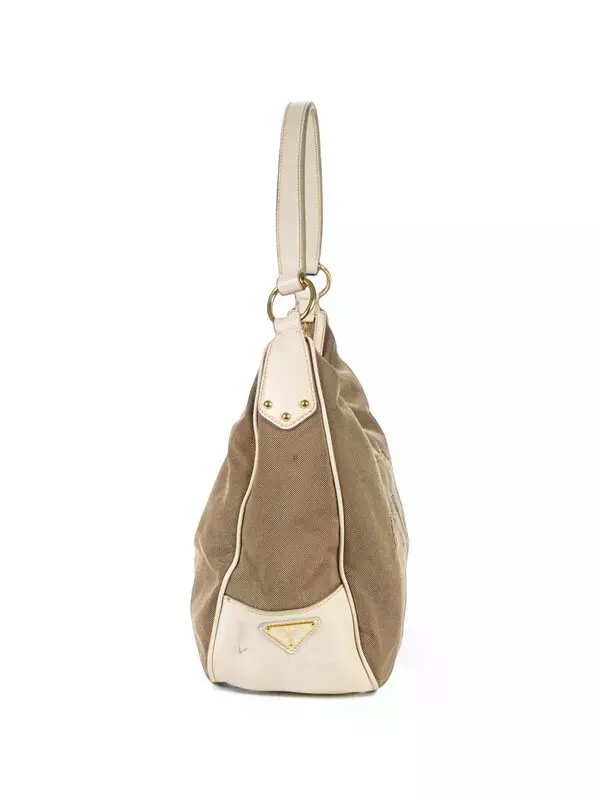 Prada Jacquard Canvas Shoulder Bag