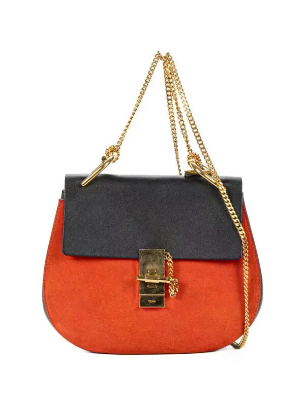 Chloé Small Drew Bicolor Crossbody Bag - Black