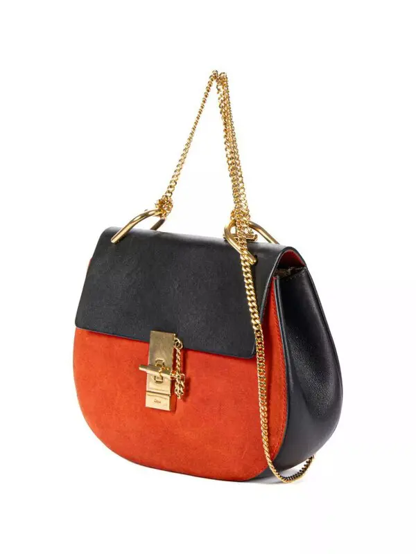 Chloé Small Drew Bicolor Crossbody Bag - Black