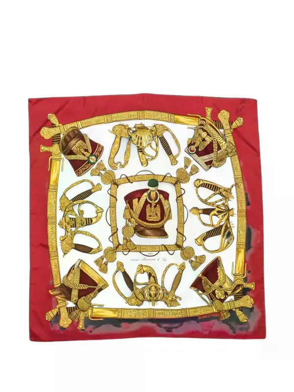 Hermès 1995 165ème Anniversaire De Sogo Scarf - Red