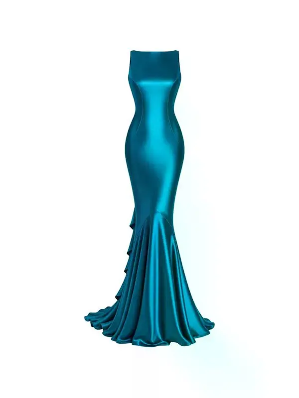 Retrofete Ambrosia Ruffled Maxi Dress