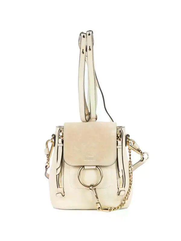 Chloé Mini Faye Backpack - Neutrals