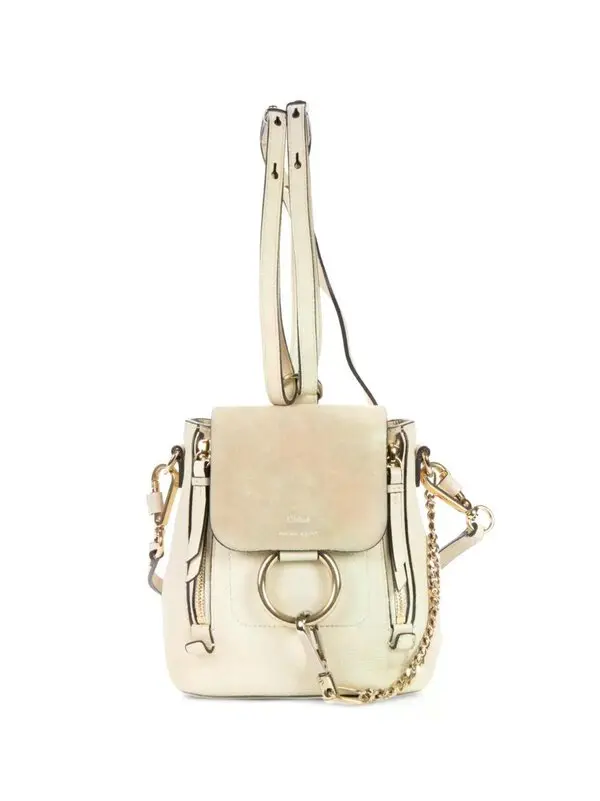Chloé Mini Faye Backpack - Neutrals