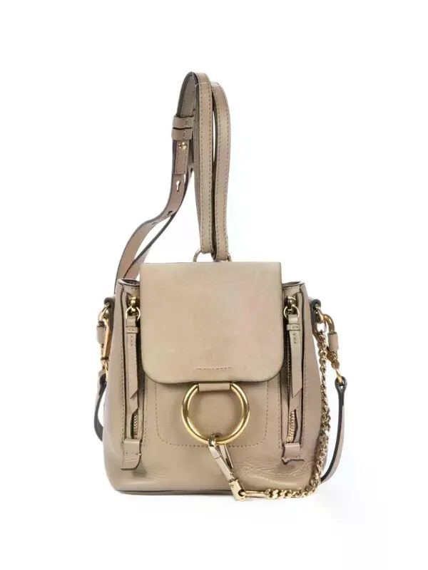 Chloé Mini Faye Backpack - Neutrals