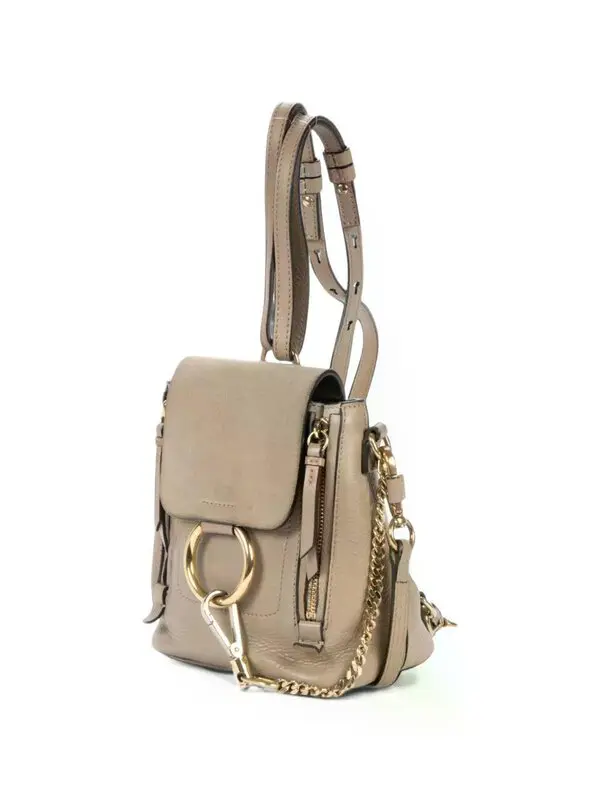 Chloé Mini Faye Backpack - Neutrals