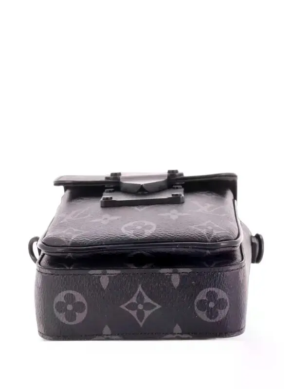LOUIS VUITTON S Lock Vertical Wearable Wallet Monogram Eclipse Canvas Crossbody Bag