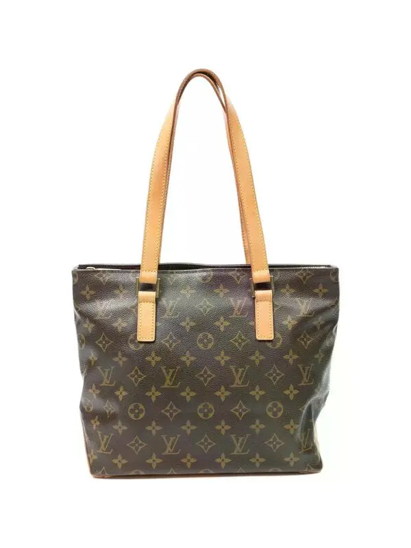 LOUIS VUITTON 2003 Cabas Piano Monogram Tote Bag - Brown