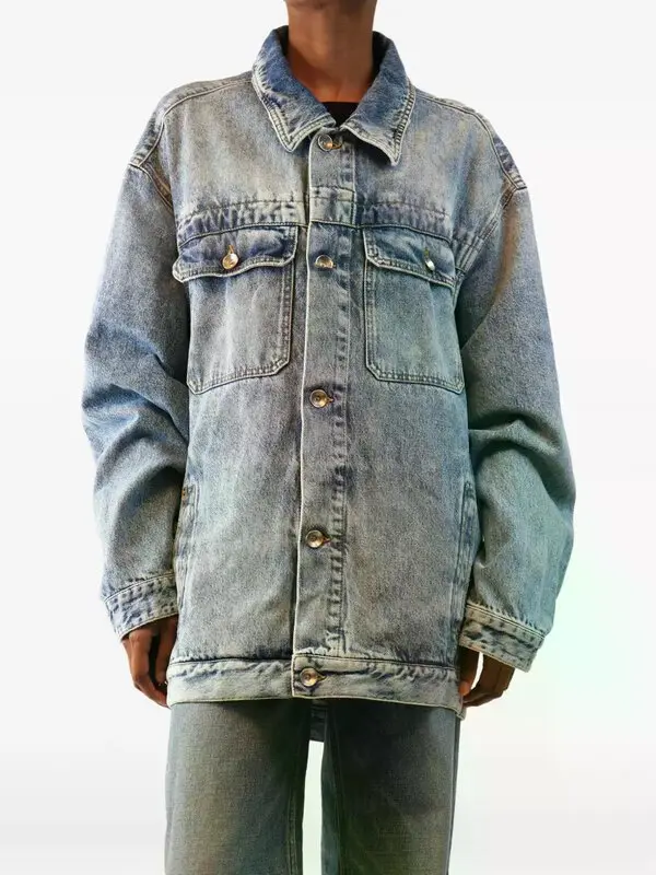 MAISON MARGIELA Oversized Denim Jacket - Blue