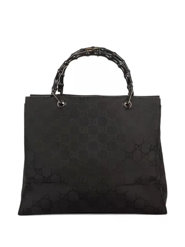 Gucci Bamboo Top Handle Tote Bag - Black