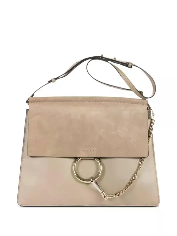 Chloé Medium Faye Shoulder Bag - Neutrals