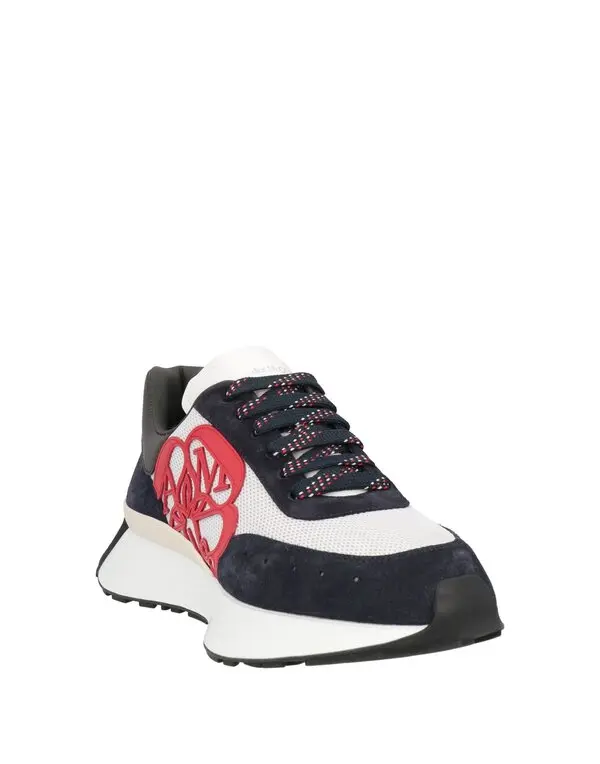 Alexander McQueen Sneakers Midnight Size Soft Leather, Textile Fibers