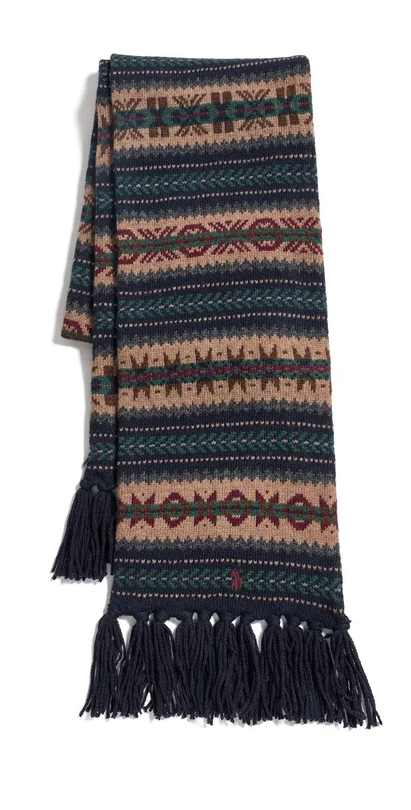 Polo Ralph Lauren Fairisle Scarf - Navy Multi