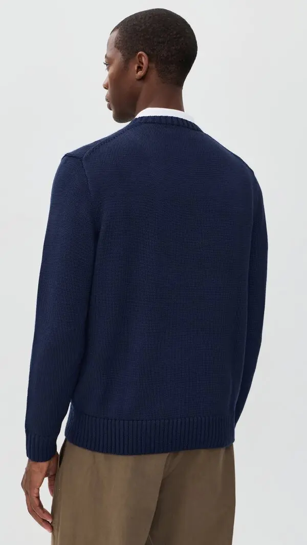 Rlx Ralph Lauren Merino Coolmax Novelty Bear Sweater