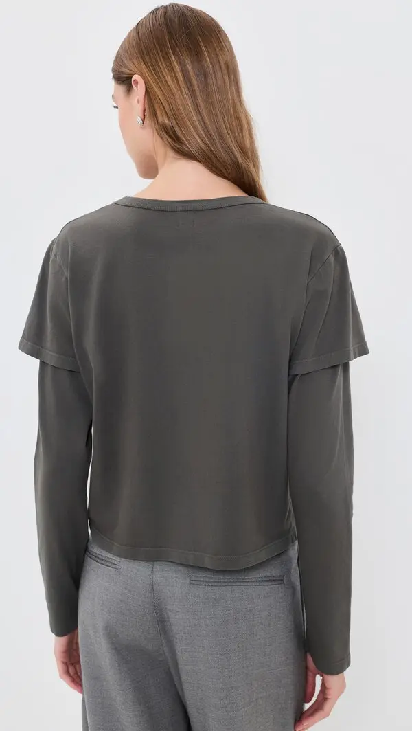 LESET Margo Layered Long Sleeve Tee