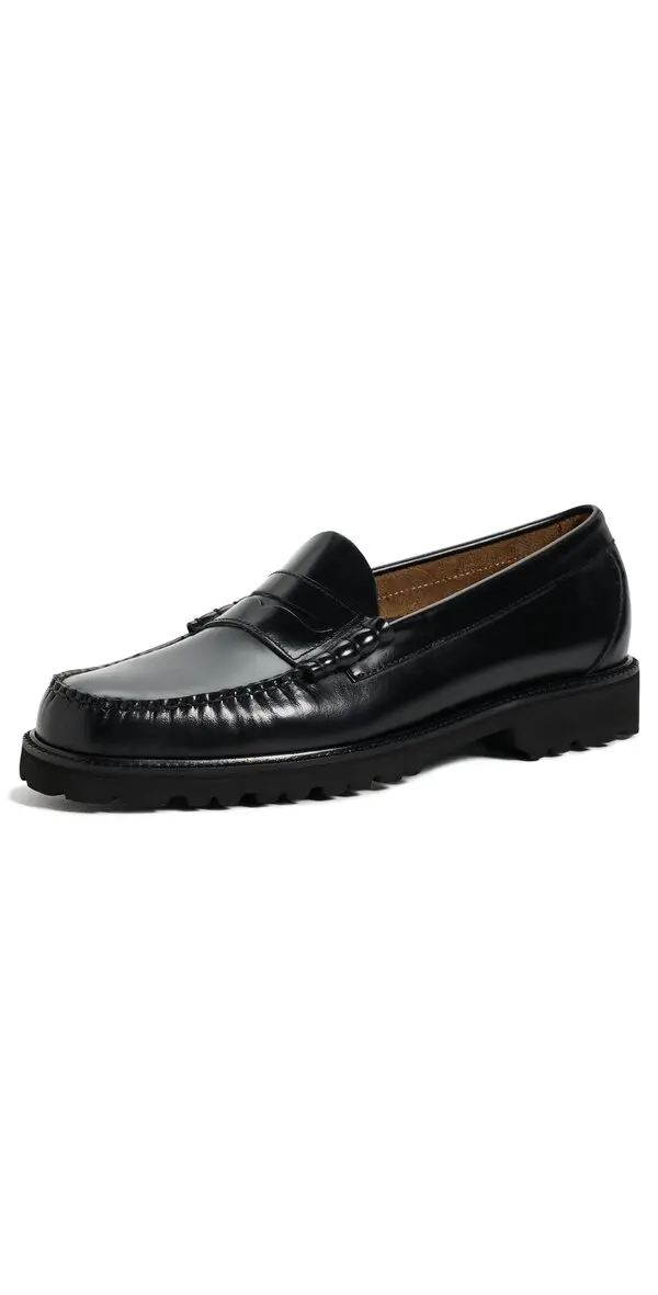 G.H. BASS & CO. G. H. Bass Larson Heritage Leather Weejun Loafers - Open Black