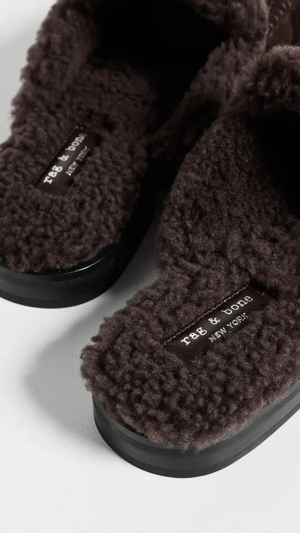 Rag & Bone Carter Shearling Mules