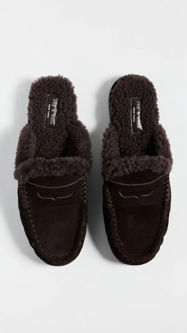 Rag & Bone Carter Shearling Mules