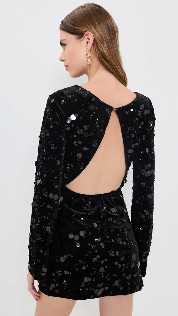 BAILEY ROSE Sequin Velvet Mini Dress