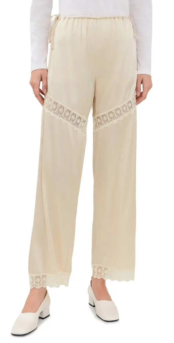 THE GARMENT Cata Lace Pants - Ecru