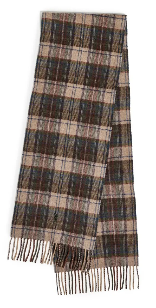 Polo Ralph Lauren Cashmere Blend Plaid Scarf