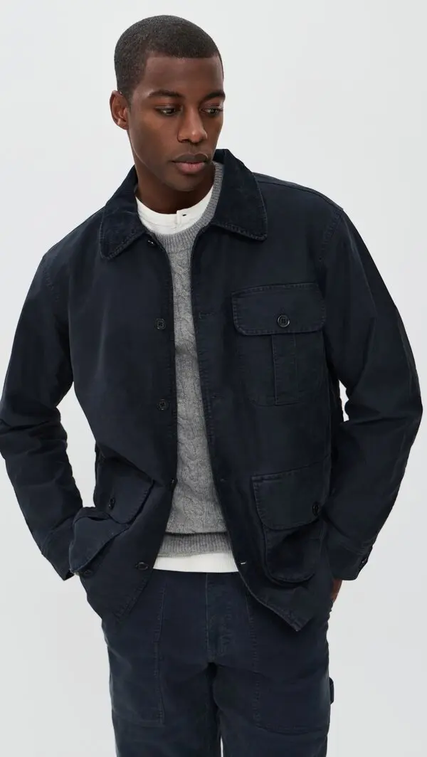 ALEX MILL Hunting Jacket In Moleskin
