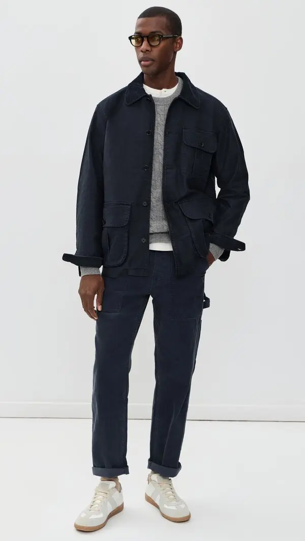 ALEX MILL Hunting Jacket In Moleskin