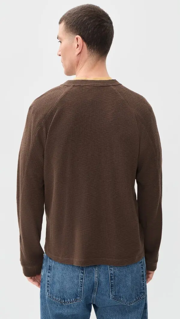 ALEX MILL Waffle Henley Tee