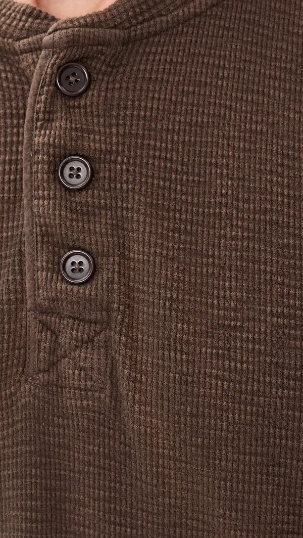 ALEX MILL Waffle Henley Tee
