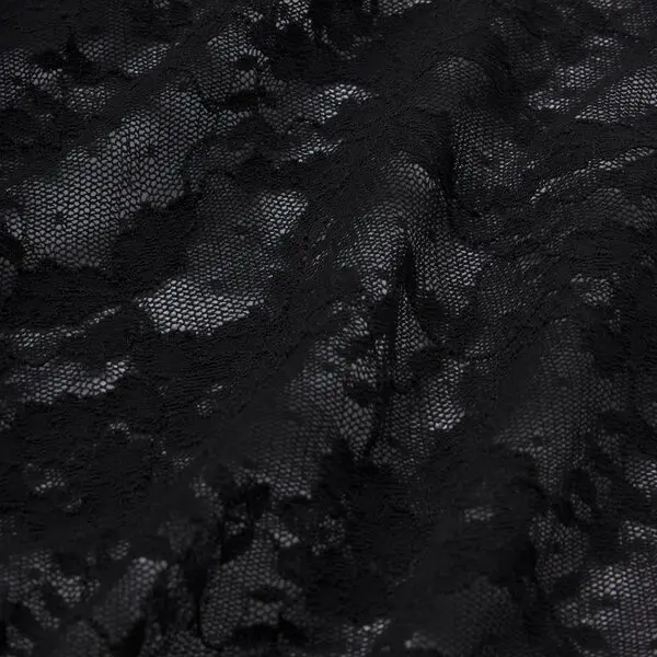 SKIMS Triangle Tie Bralette | Black | | Stretch Lace
