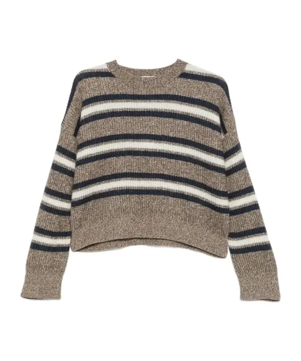 Brunello Cucinelli Striped Crew-neck Sweater - No