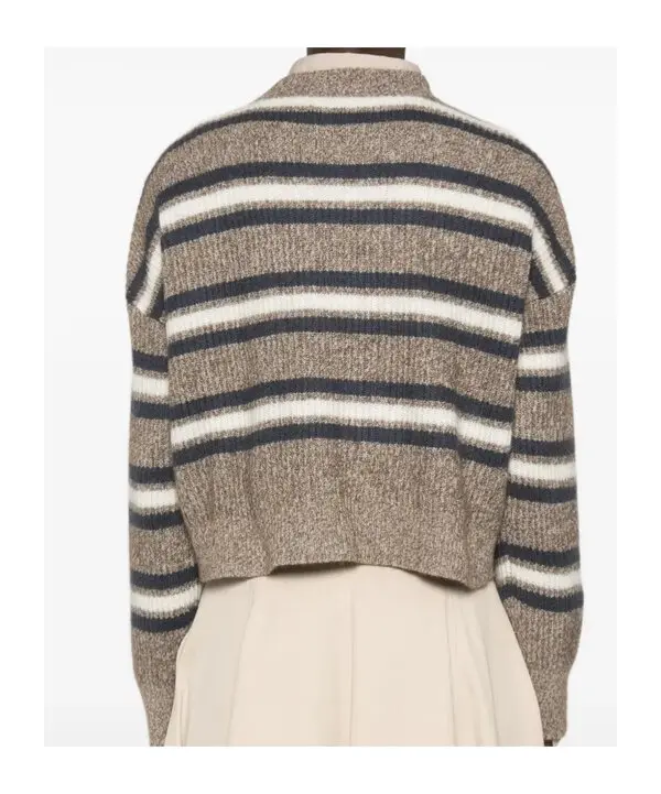 Brunello Cucinelli Striped Crew-neck Sweater
