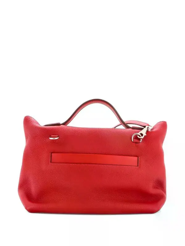 Hermès 24/24 Bag Clemence With Swift 29 Satchel - Red