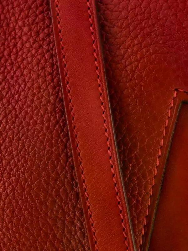 Hermès 24/24 Bag Clemence With Swift 29 Satchel - Red